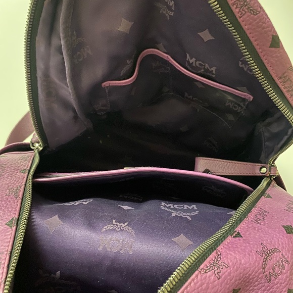 MCM | Bags | Mcm Purple Backpack | Poshmark